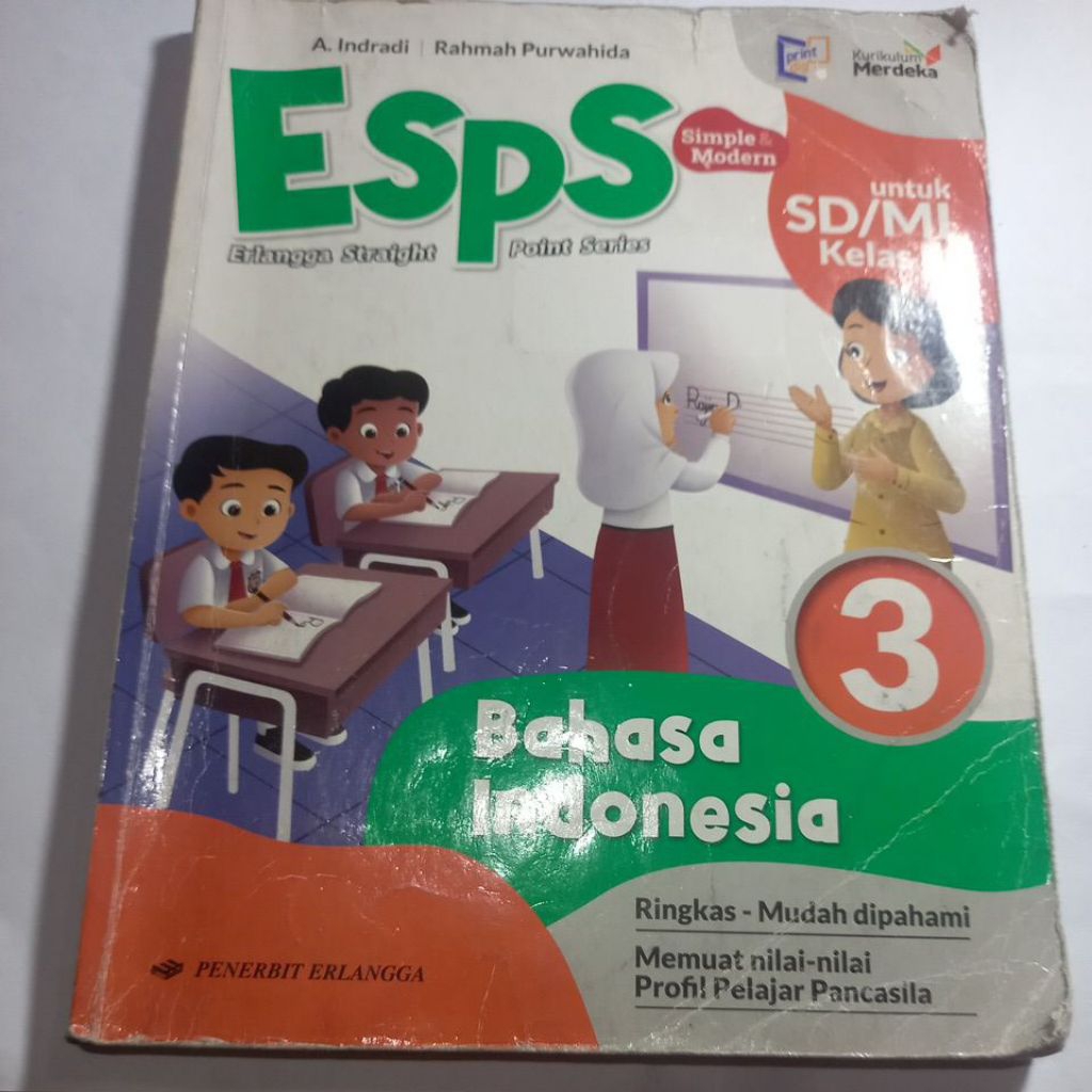 Jual BUKU ESPS BAHASA INDONESIA UNTUK SD/MI KELAS 3 KURIKULUM MERDEKA | Shopee Indonesia