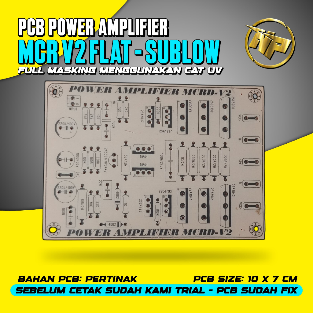 Jual NUR PCB | PCB MCRD V2 - Power Amplifier Rakitan Sublow | NUR PCB ...