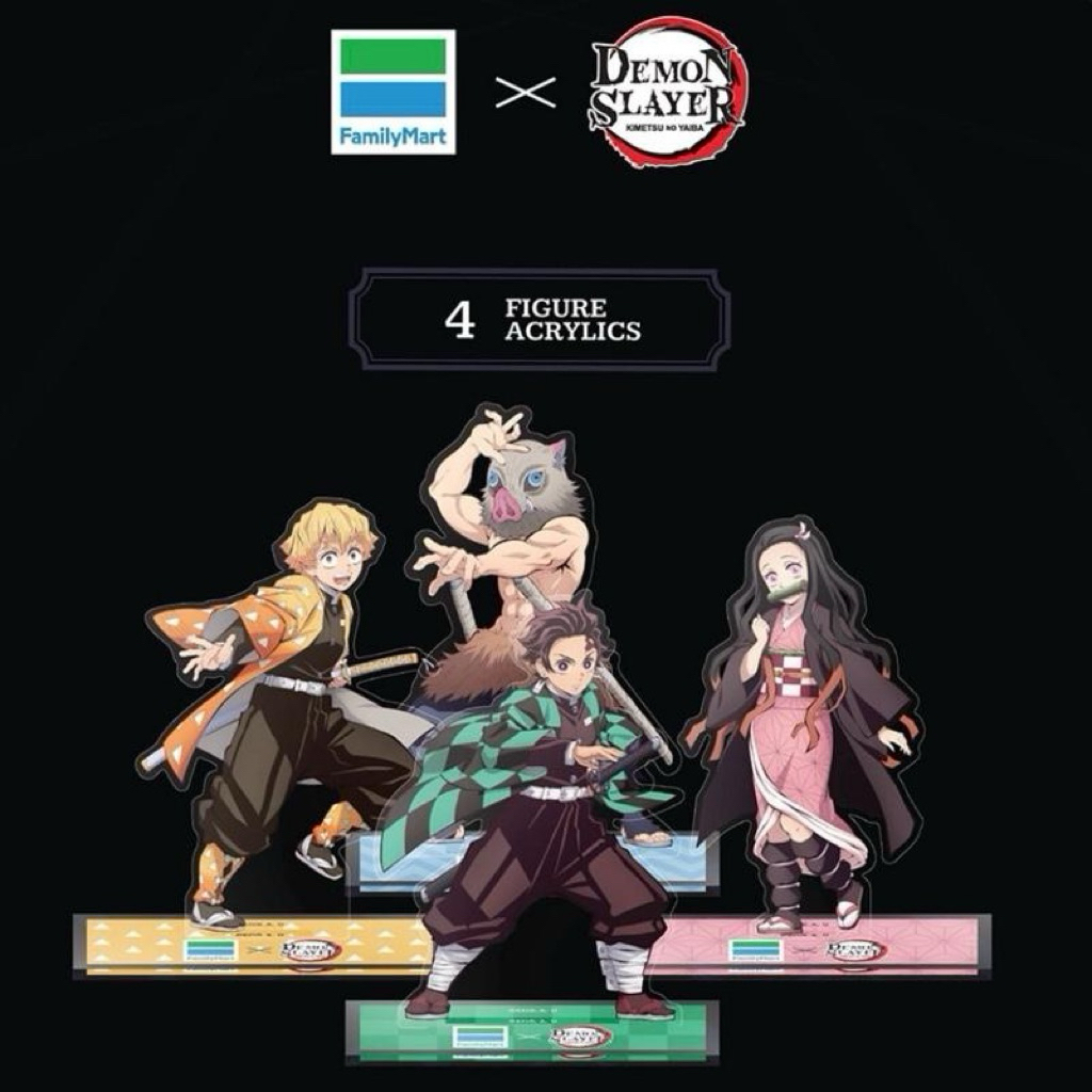 Jual Official Demon Slayer Acrylic Standee, FamilyMart | Shopee Indonesia