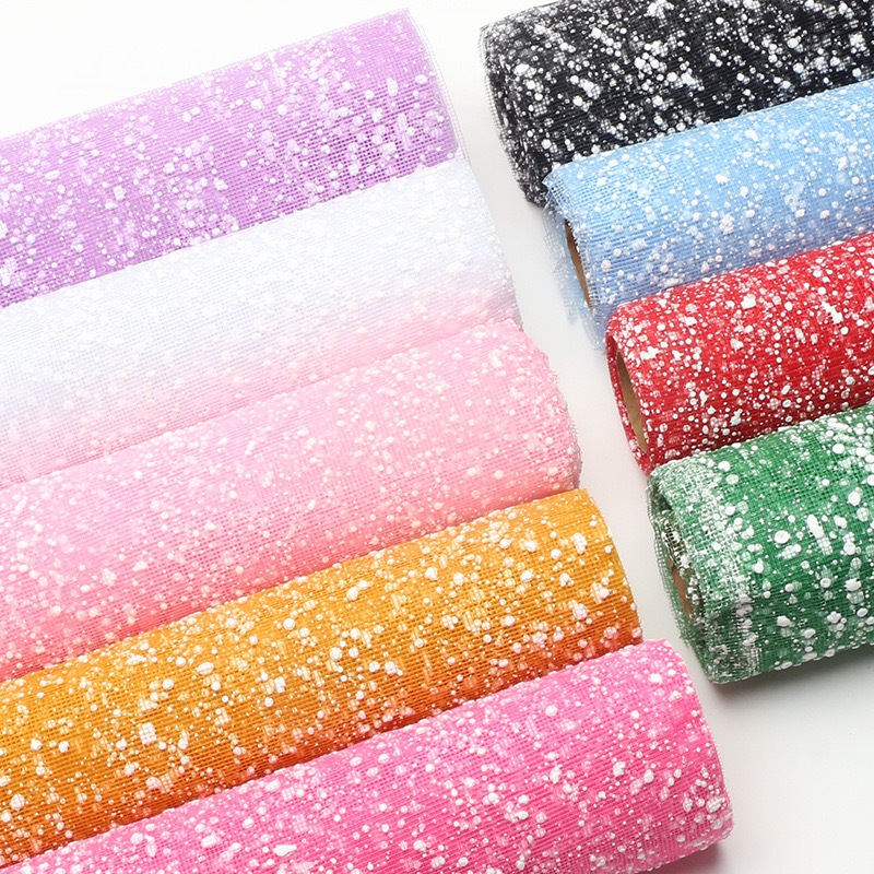 Jual [4Yard] Kain Tile Salju / Snow Mesh Tile Jaring Polynett Wrapping ...