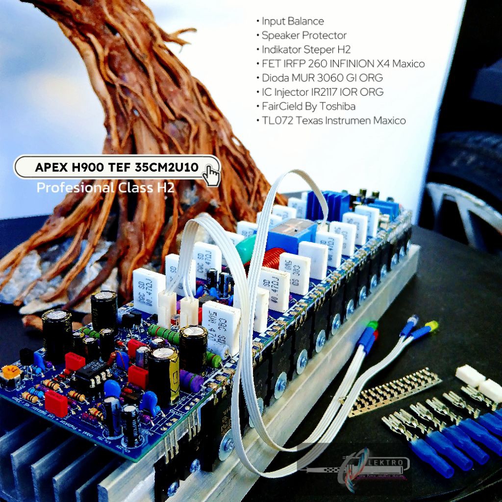 Jual Fullset Kit Driver Amp APEX H900 TEF 2U 35cm Input Balance| Professional Class H | APEX ...