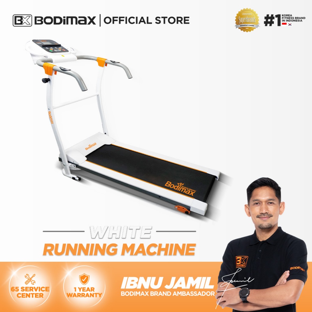 Jual Bodimax New Running Machine Putih - Treadmill / Alat Olahraga ...
