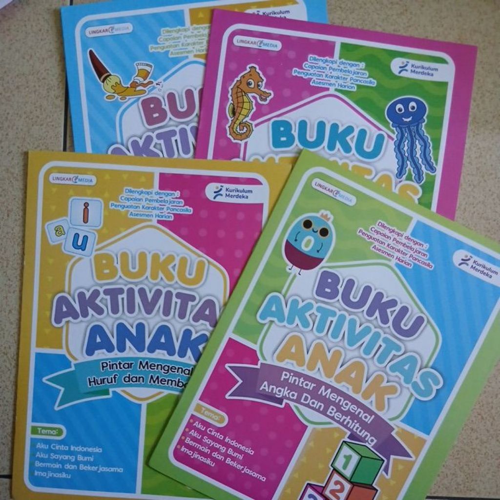 Jual Buku TK - Paket Buku TK A & TK B Paket Isi 4 Buku Besar (lm ...
