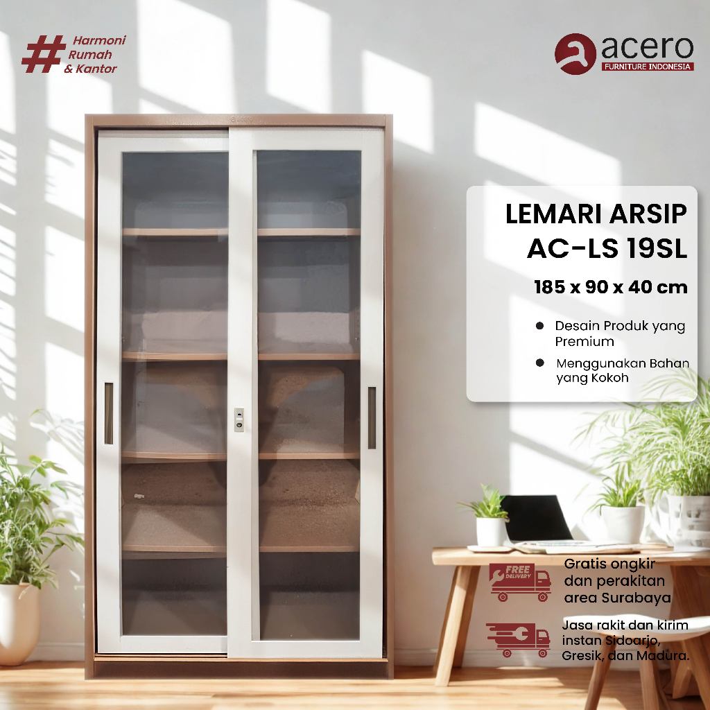 Jual Acero - Lemari Arsip Besi Sliding AC-LS 19SL | Filing Cabinet Full ...