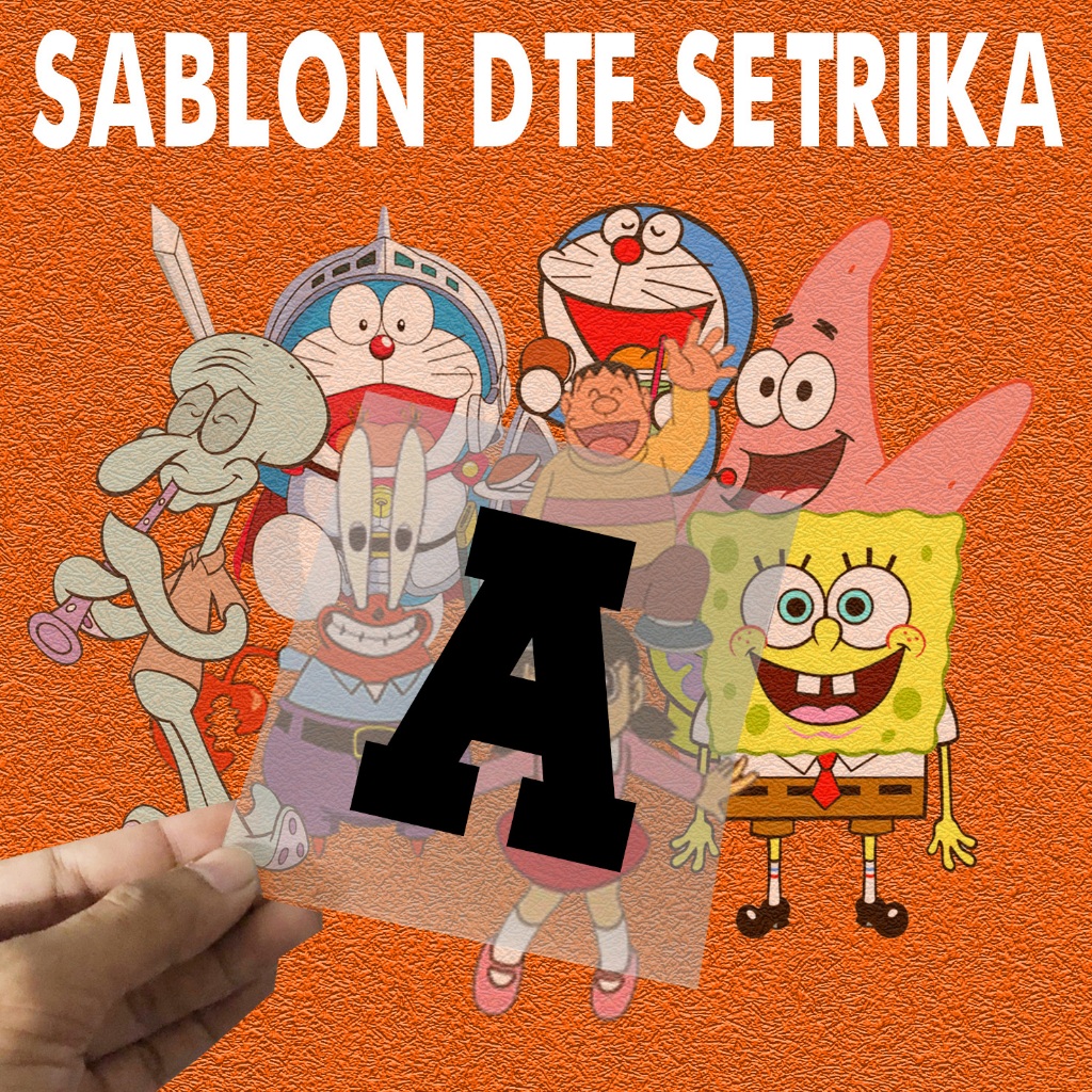 Jual SABLON DTF - SABLON SETRIKA - HURUF HITAM | 8CM X 8CM | Shopee ...