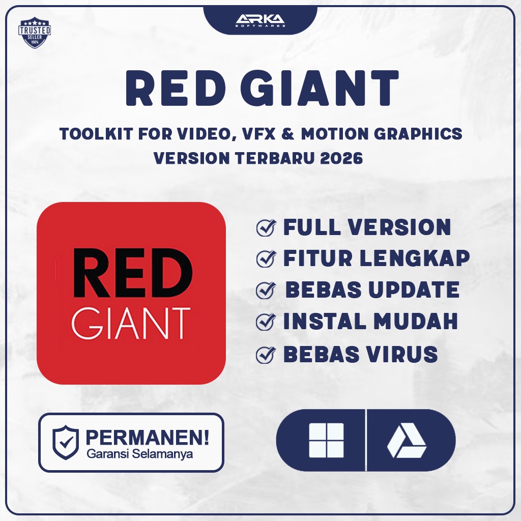 Jual Red Giant Complete 2026 Full Version Original Lifetime | Magic Bullet/Trapcode Suite ...