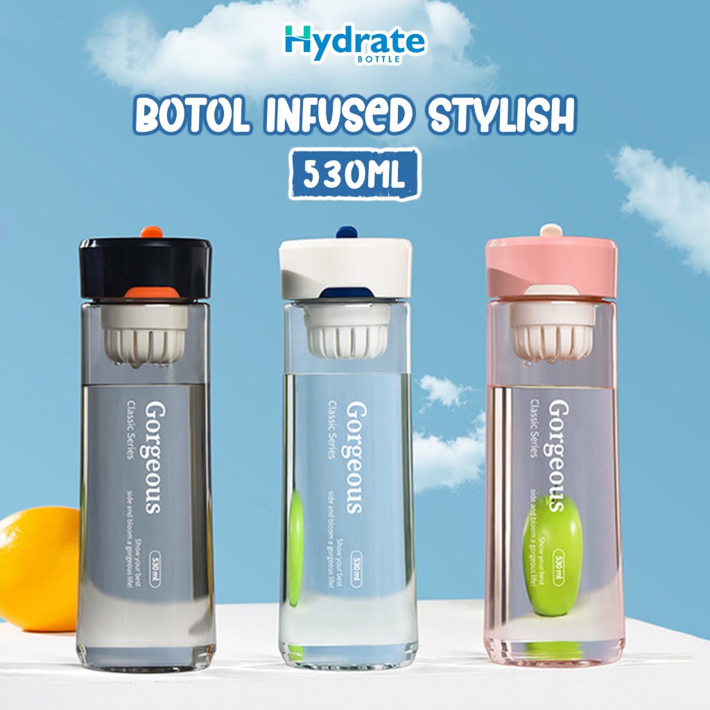 Jual HYDRATE Botol Minum Infused Water 530ml Bottle Air Buah Infus ...