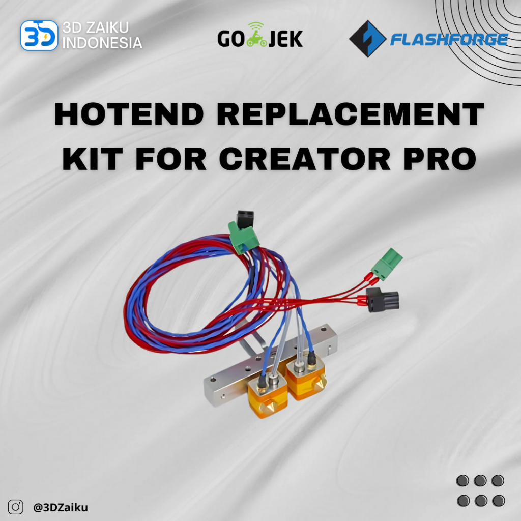 Jual 3D Printer Flashforge Creator Pro Hotend Replacement Kit | Shopee ...