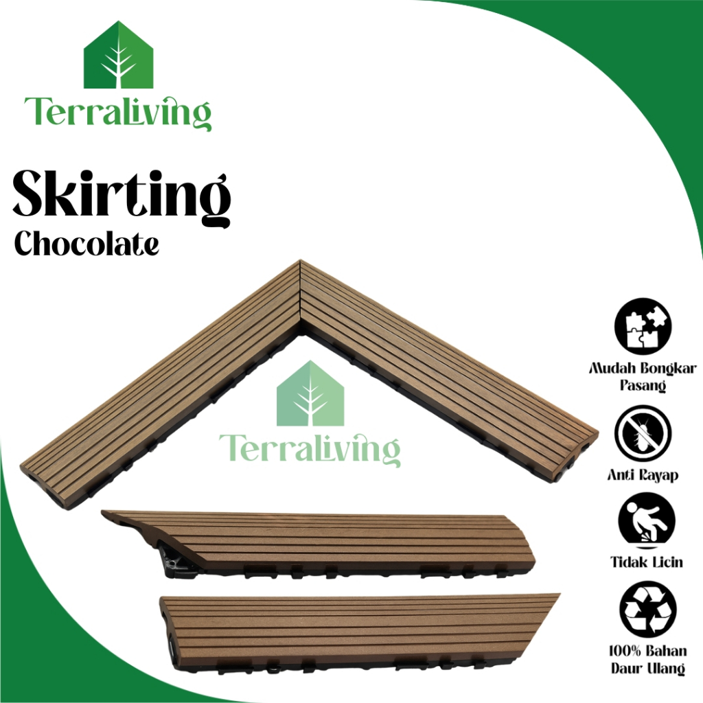 Jual TerraLiving Paket Skirting Right + Left Chocolate WPC Decking ...
