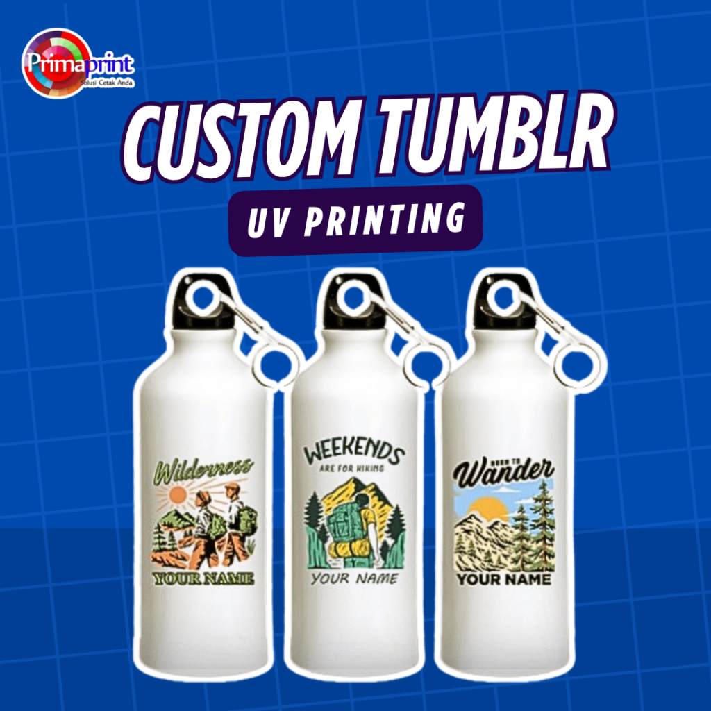 Jual Tumbler Tempat Minum Custom Design Cetak UV Printing | Botol Minum Termos Air Panas ...