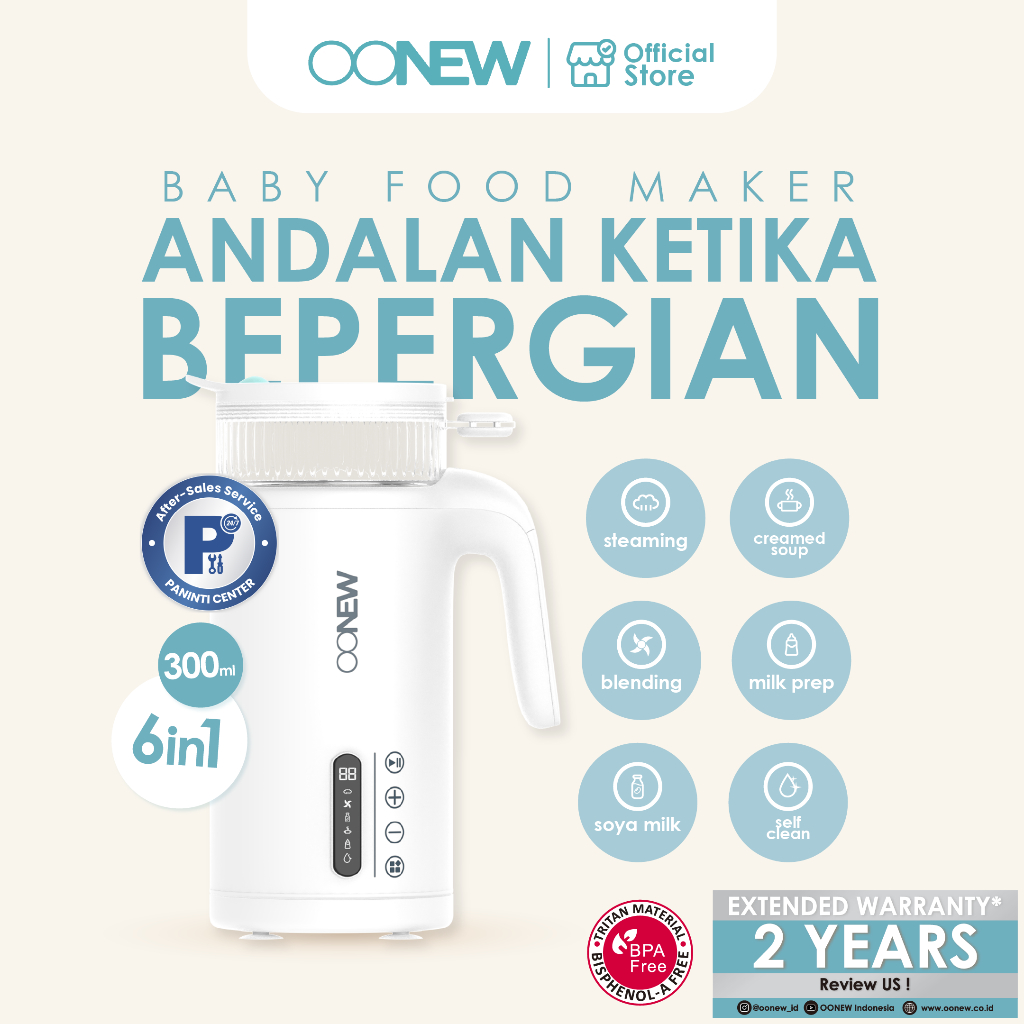 Jual OONEW Baby Food Maker Soya Series - Soya White | Shopee Indonesia