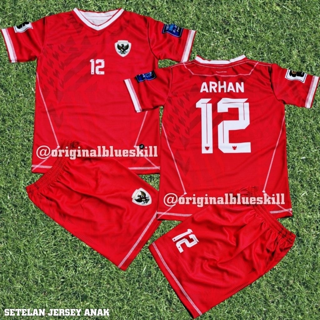 Jual Jersey timnas indonesia kids terbaru 2024 | setelan jersey bola anak | setelan jersey ...