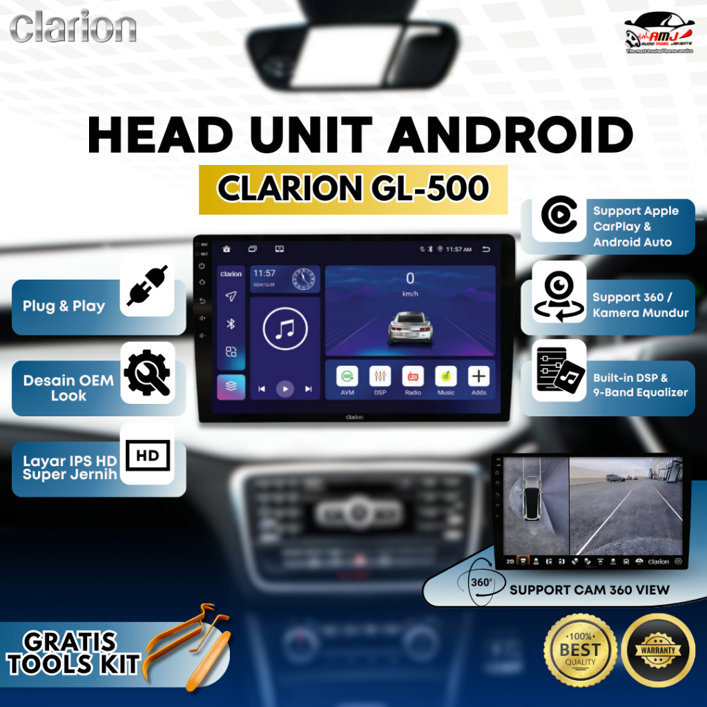 Jual HEAD UNIT MOBIL 9" / 10" HEAD UNIT ANDROID / HEAD UNIT CLARION GL ...