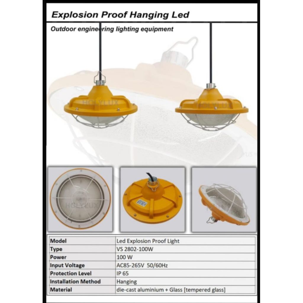 Jual Lampu Gantung Explosion proof / Lampu Highbay Led Explosion ...