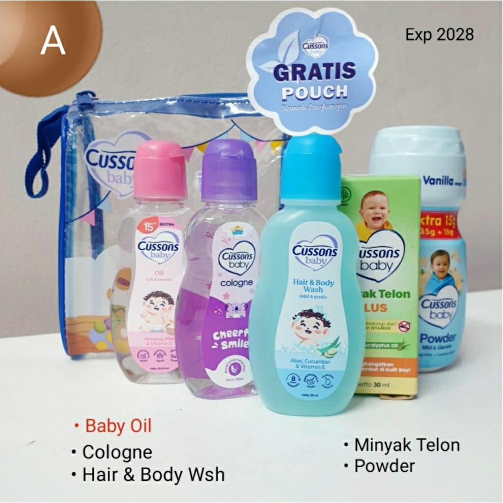 Jual 5 in 1 | 4 in 1 Cussons Baby Daily Essential Pack + Telon, Cussons ...
