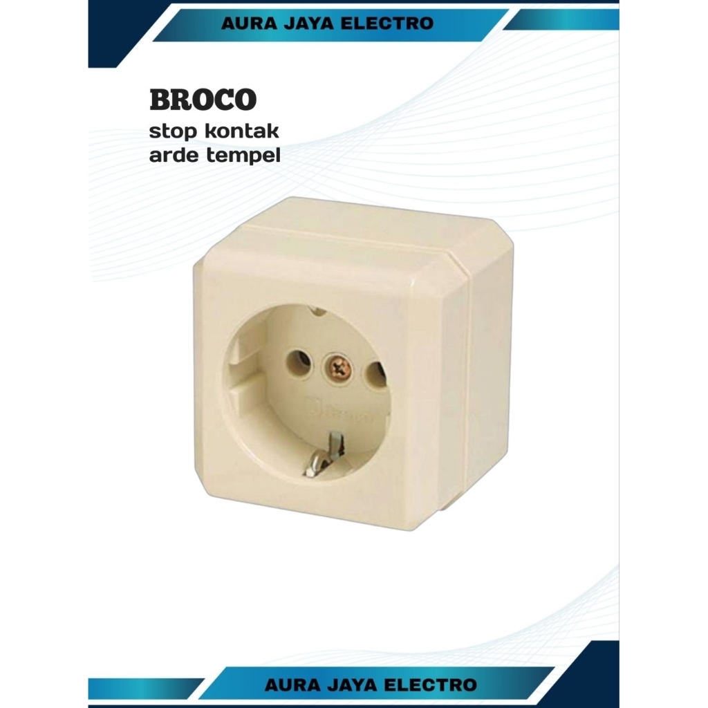 Jual broco stop kontak arde tempel broco OB berkualitas | Shopee Indonesia