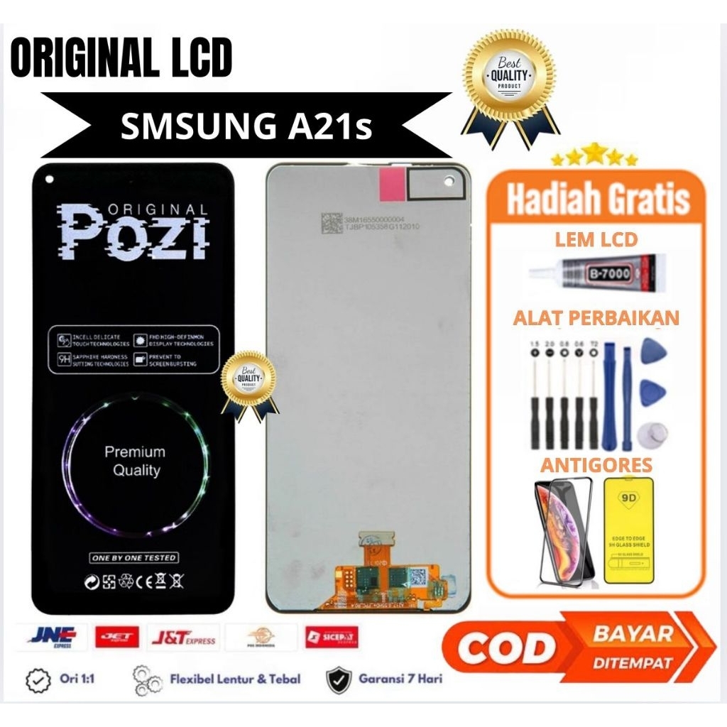 Jual Lcd Original Pozi Samsung A21s Fullset Gratis Lem obeng antigores ...