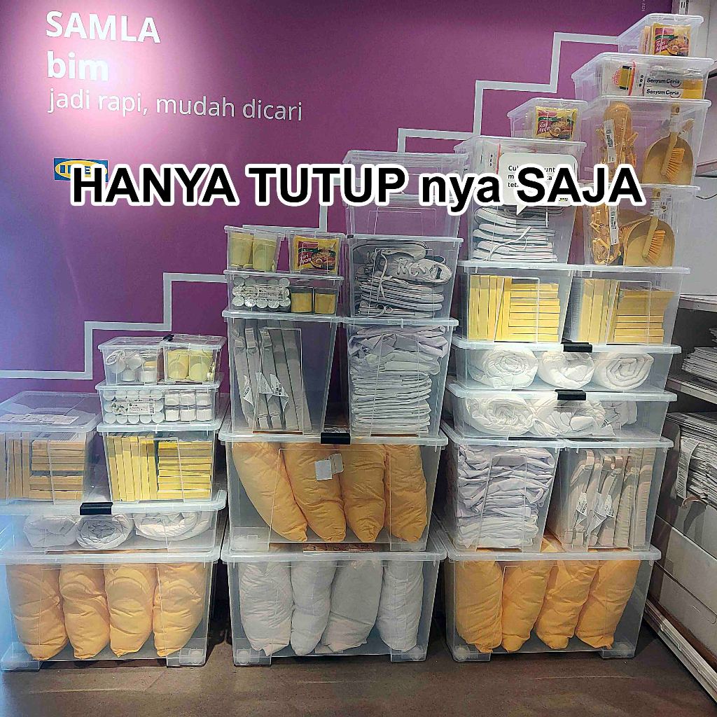 Jual Tutup Kotak Wadah SAMLA berbagai ukuran 5L / 11L / 22L / 45L / 55L / 65L / 130L Hanya ...
