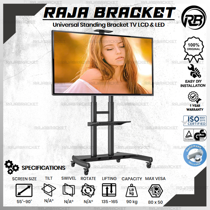 Jual Standing Bracket TV LED 55 60 65 70 75 80 85 90 inch, Standing TV ...