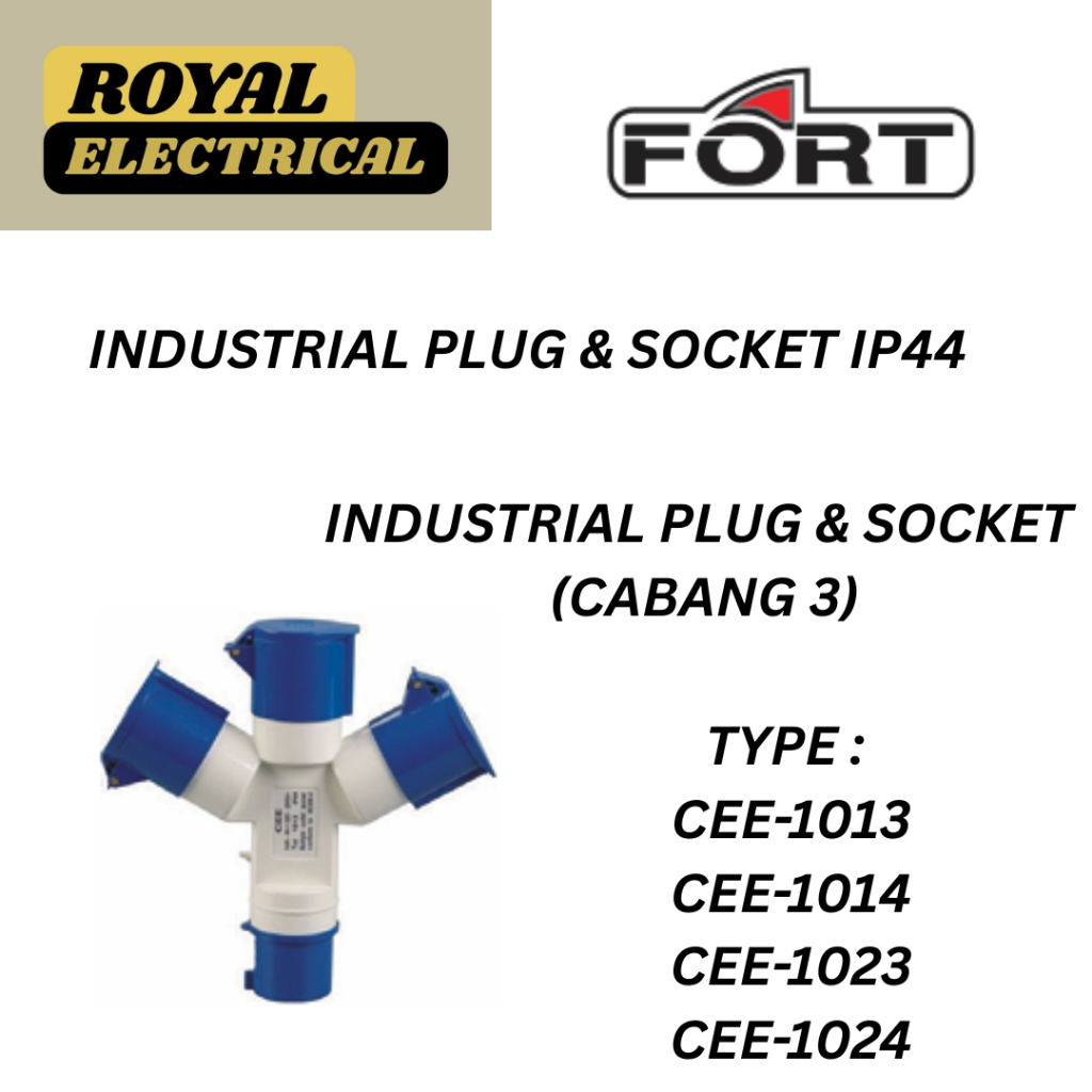Jual FORT INDUSTRIAL PLUG & SOCKET (CABANG 3) - TYPE CEE-1013 / CEE ...