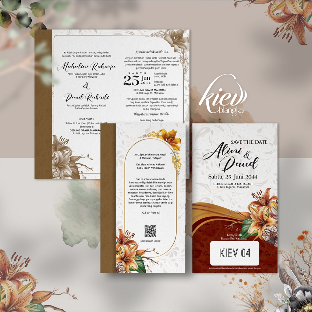 Jual Kiev 01 - 06 Blangko Undangan | Blangko Undangan | Blangko Undangan Murah | Free File ...