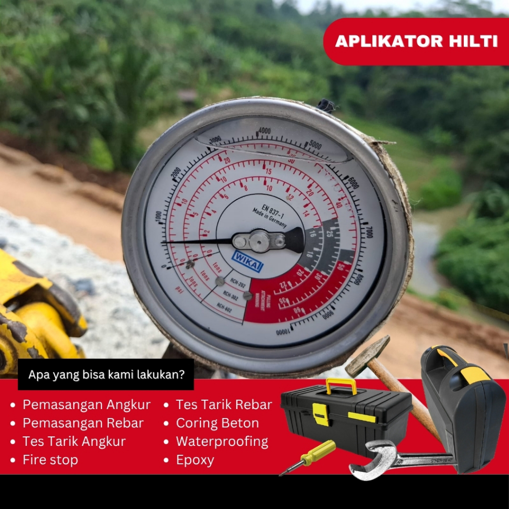 Jual Uji Tarik / Test Tarik (Pull Out Test) Chemical Besi Rebar ...