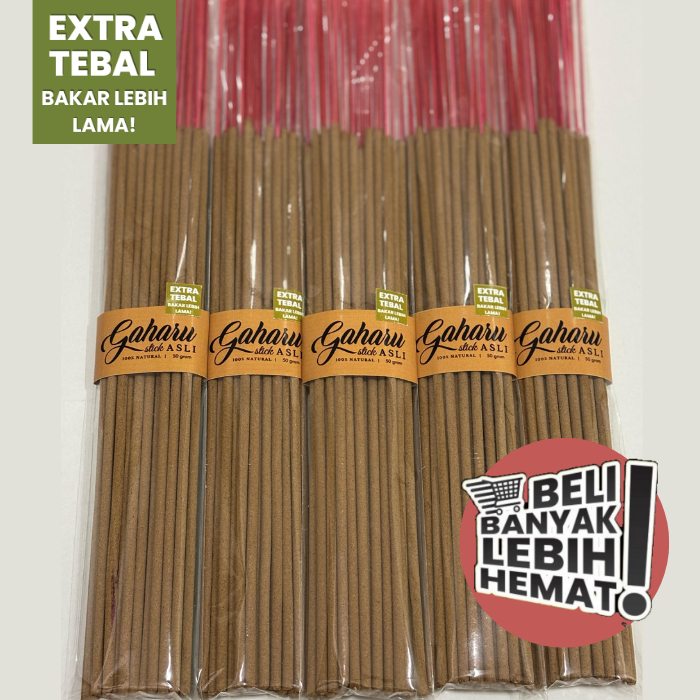 Jual ASLI GAHARU Dupa STIK 50 gram Bukhur Buhur Aroma Gaharu/GahruWood ...