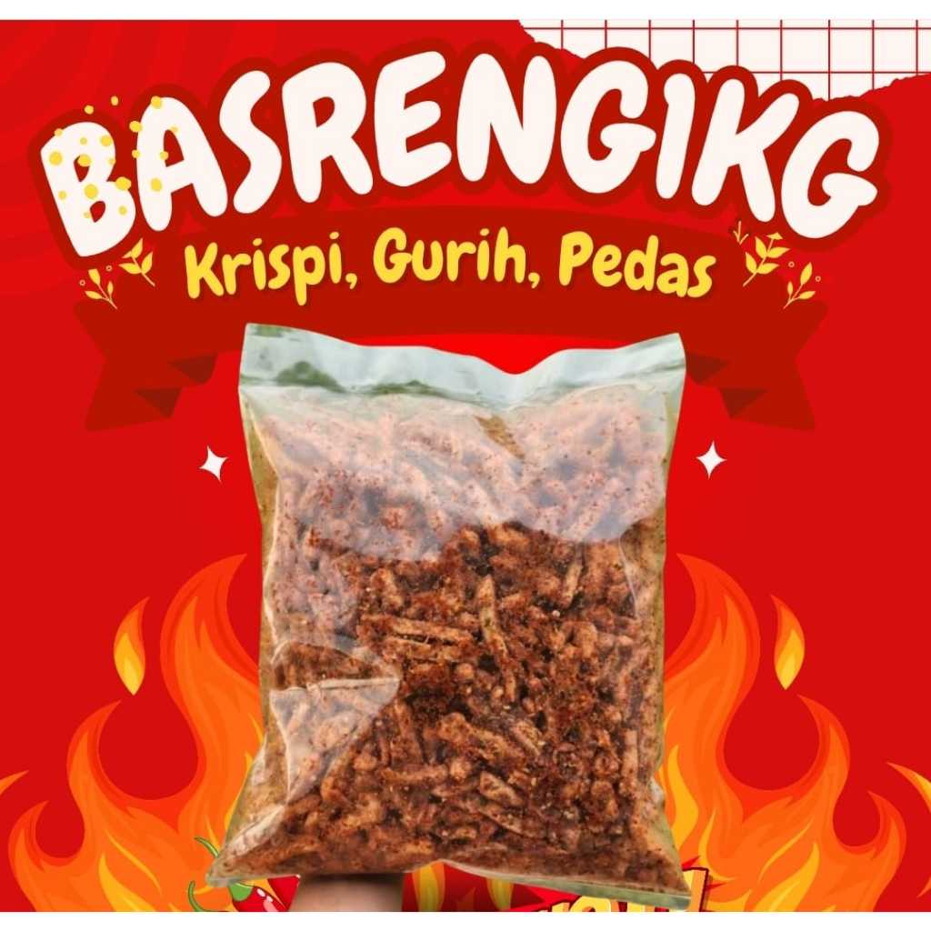 Jual SNACK BASRENG 500GRAM MAKANAN RINGAN PEDAS DAUN JERUK BUMBU ...