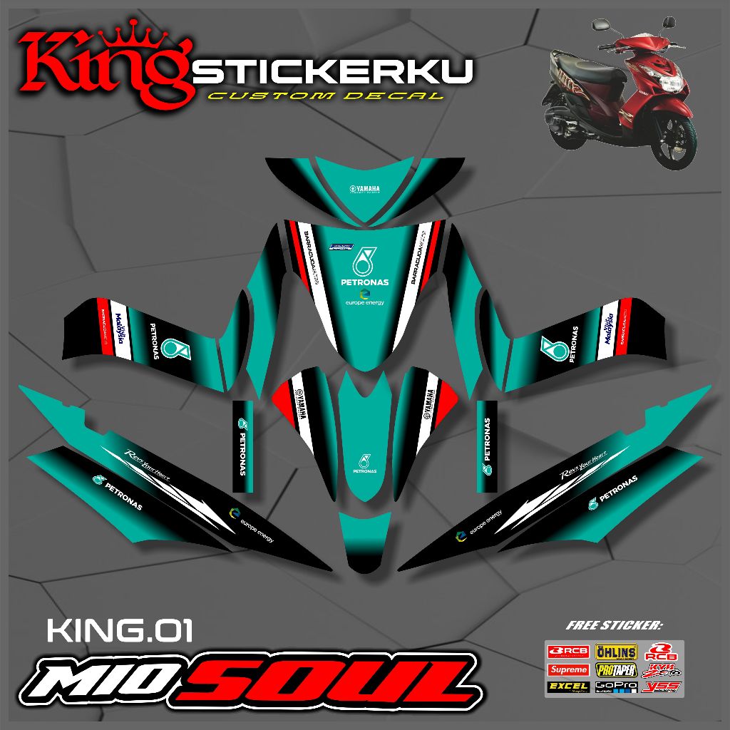 Jual Stiker Striping Decal Full Body Mio Soul Karbu/Lama - Sticker ...
