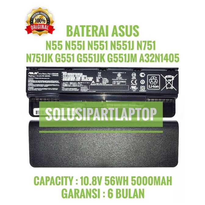 Jual Original Baterai Laptop Asus ROG N551 N551J N551JK N551JM N551JW ...