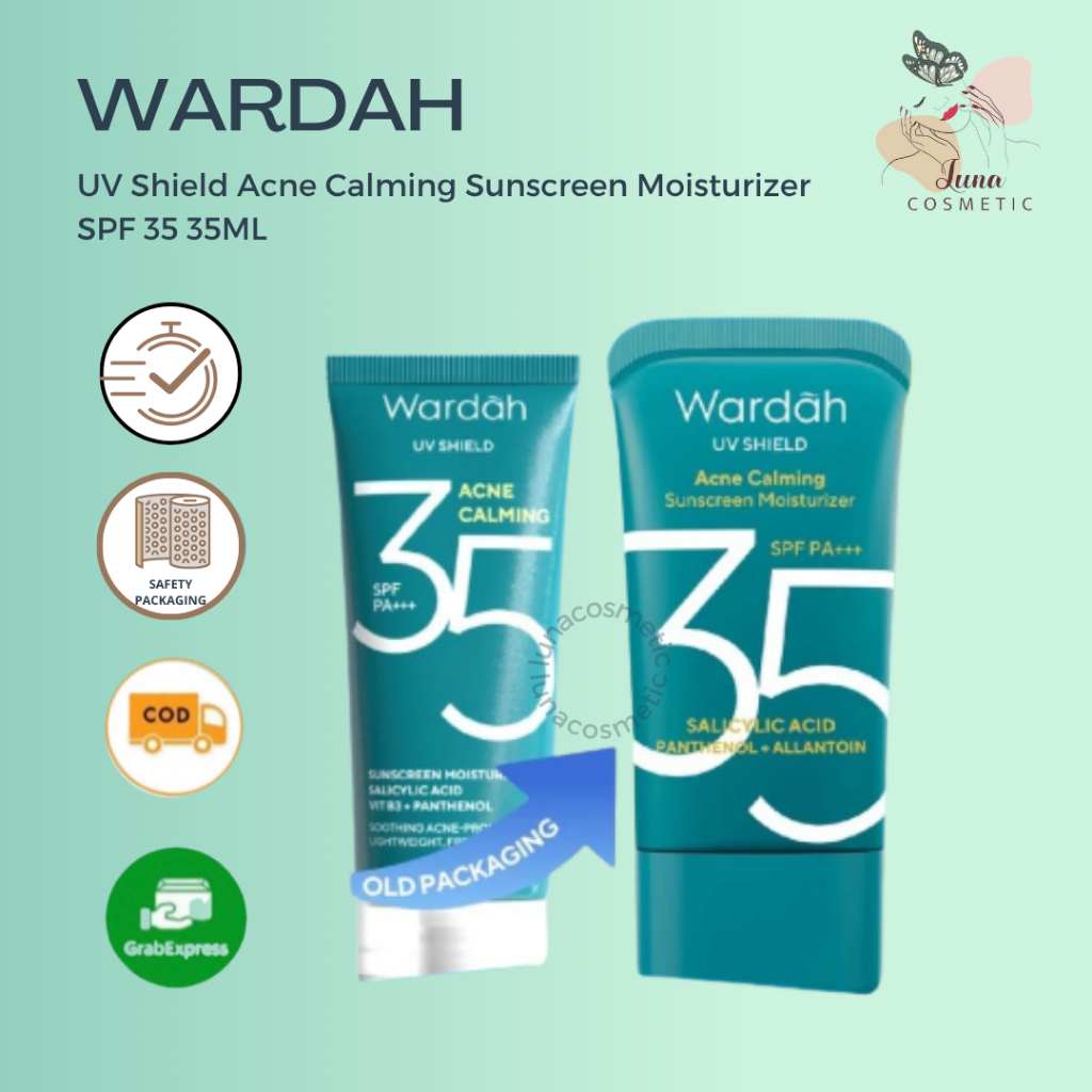 Jual Wardah UV Shield Acne Calming Sunscreen SPF 35 / SPF 50 PA ...