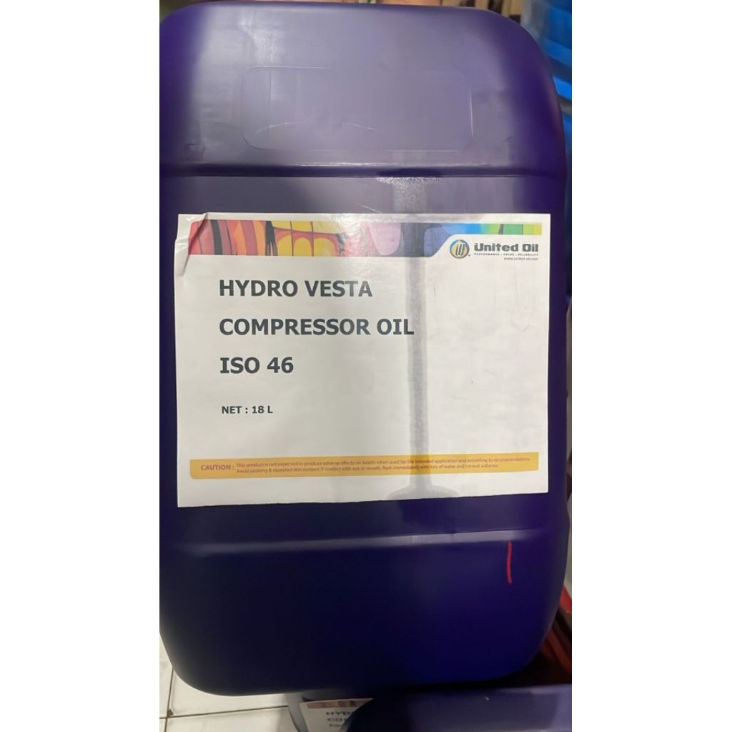 Jual Oli UNITED hydro Vesta Compressor Oil ISO 46 pail 18 Liter oli ...
