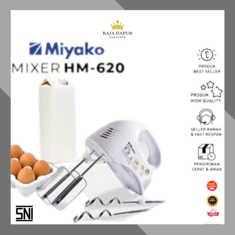 Jual MIYAKO MIXER / HAND MIXER MIYAKO HM 620 / HM620 [PENGADUK KUE] LOW ...