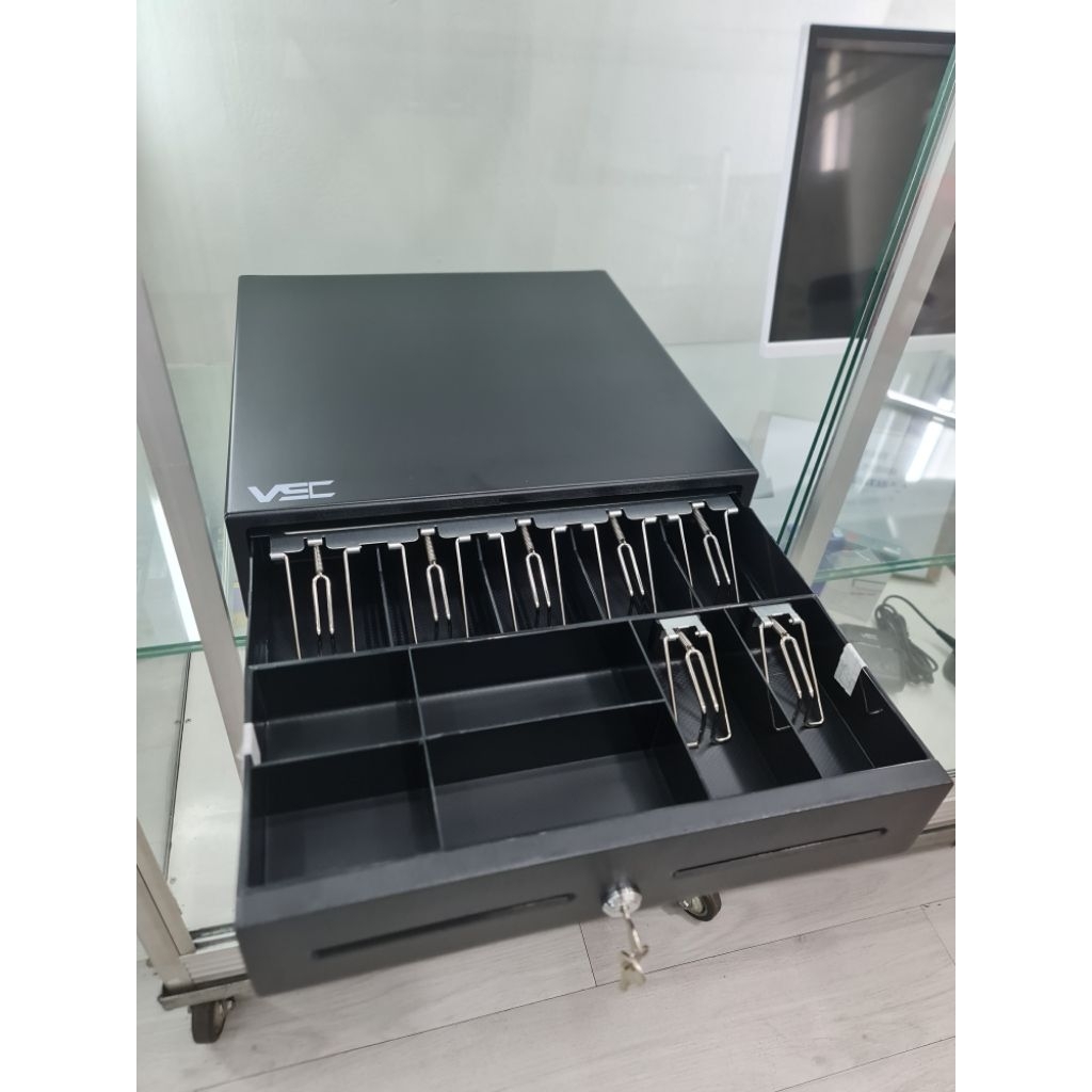 Jual Cash Drawer VSC UL-400 RJ-11 laci uang kasir | Shopee Indonesia