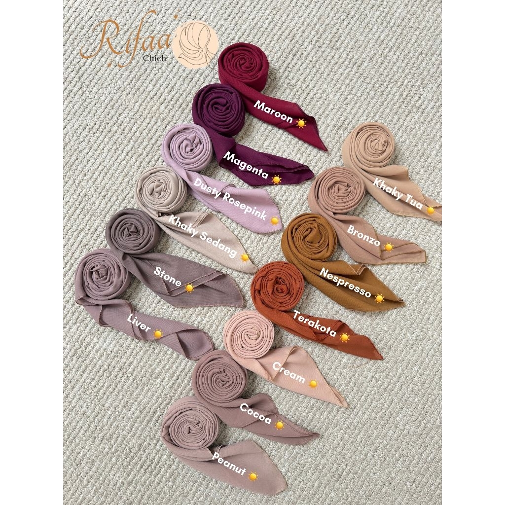Jual Rifaa Chic - Basic Scarf PART 3 (Hijab Segiempat Daily Bella ...