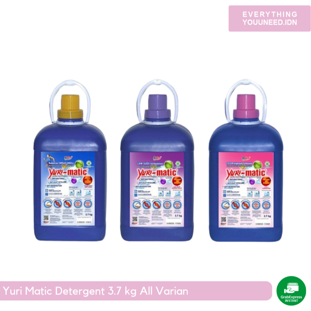 Jual Yuri Matic Detergent 3.7 kg All Varian | Shopee Indonesia