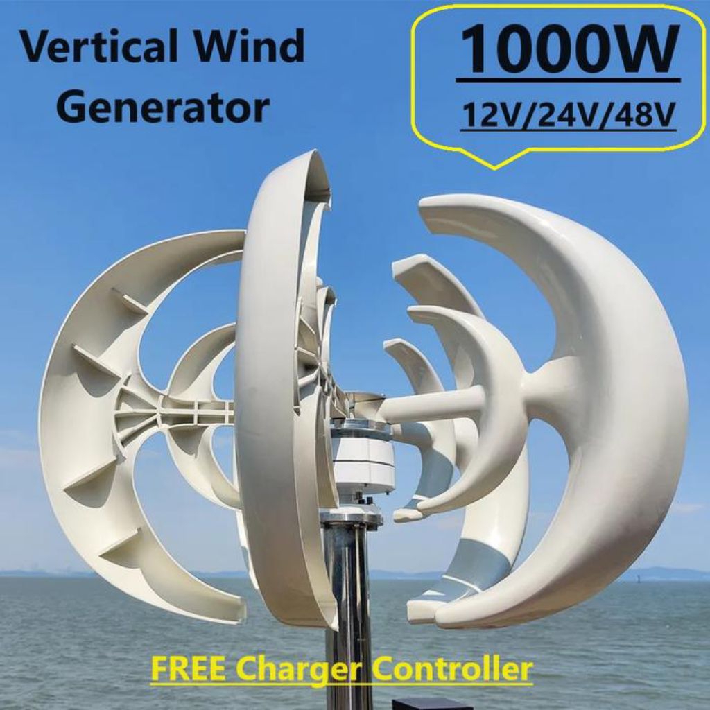 Jual Wind Turbine Generator 1000W- free ongkir - 1000w, 12V | Shopee ...