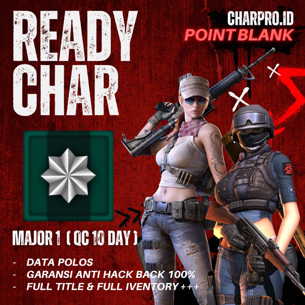 Jual CHAR POINTBLANK / CHAR PB - MAJOR 1 QC 10 DAY | FULL TITLE ...