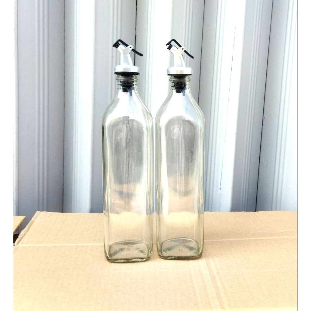Jual Botol Kaca 750ML Tutup Dispenser, Botol Minyak, Botol Sirup, Wijen ...