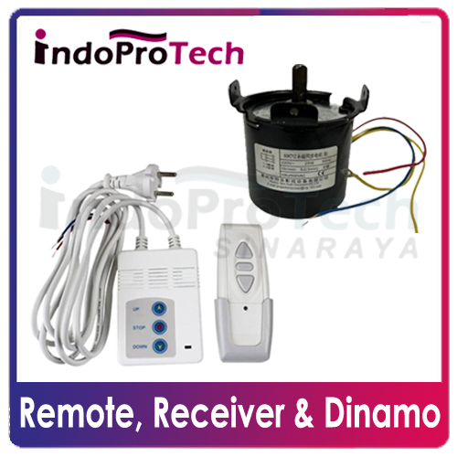 Jual Paket remot layar proyektor receiver dan dinamo motor screen ...