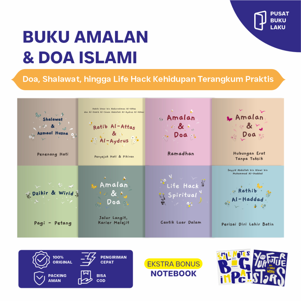 Jual 8 BUKU AMALAN & DOA ISLAM HARIAN - RATHIB AL-HADDAD, RATHIB AL ...
