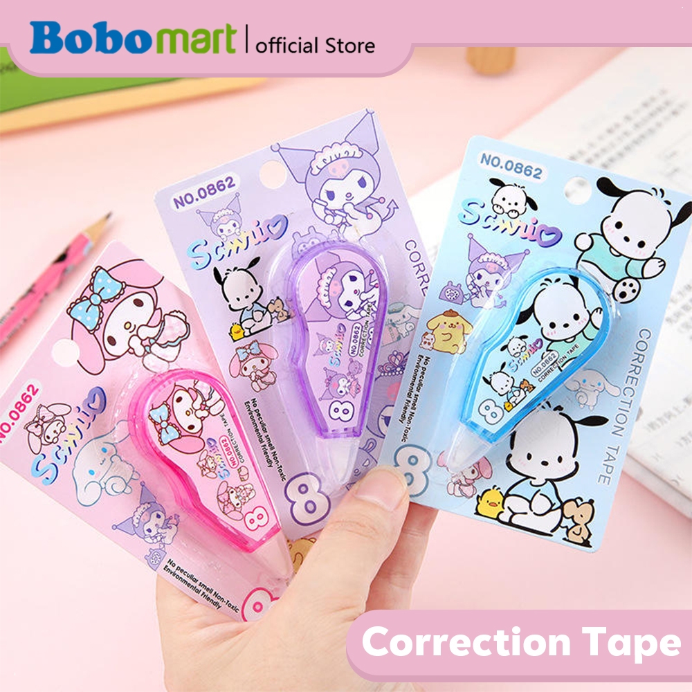 Jual BOBOMART Correction Tape CL0862 Label Gesek Tip-X – Perlengkapan ...
