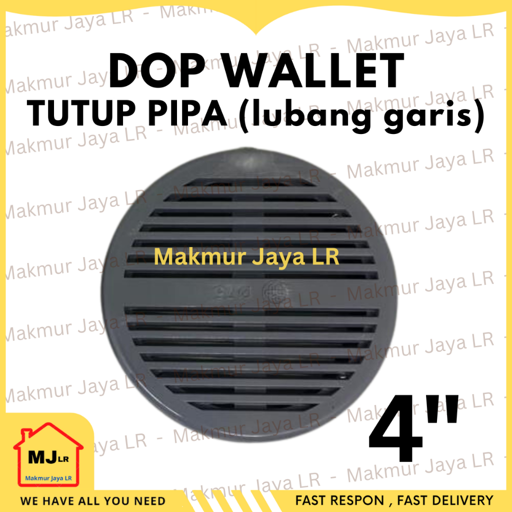 Jual DOP WALET 4" 4 inch / END CAP / Saringan Biopori 4 dem Tutup Pipa ...