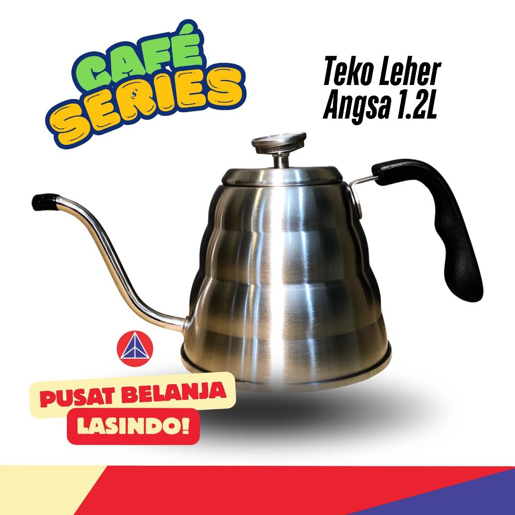 Jual 1.2 L Teko Leher Angsa dengan Thermometer/ Teko Kopi Barista ...