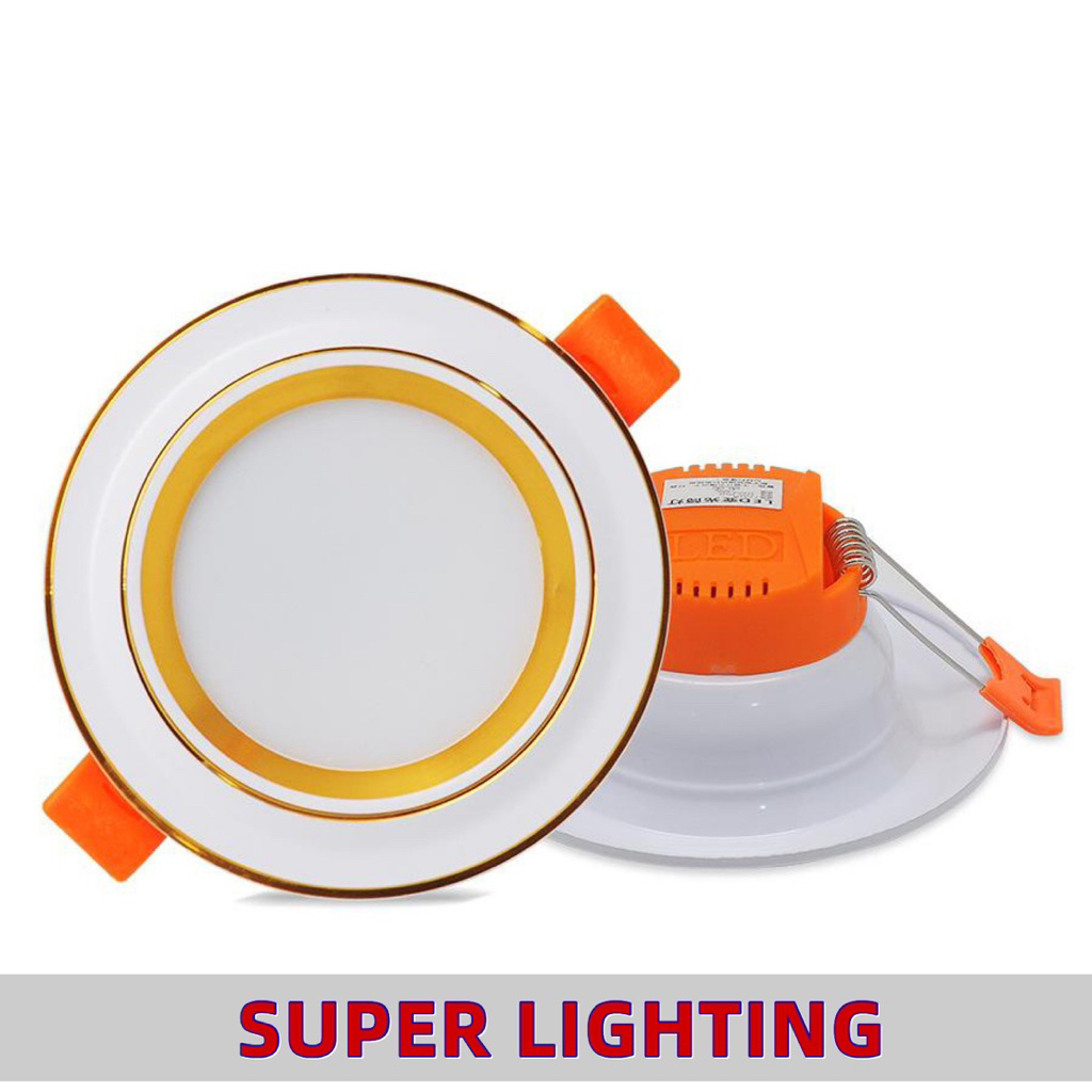Jual LAMPU LED 3 WARNA DOWNLIGHT 5W 220V / LAMPU PLAFON | Shopee Indonesia