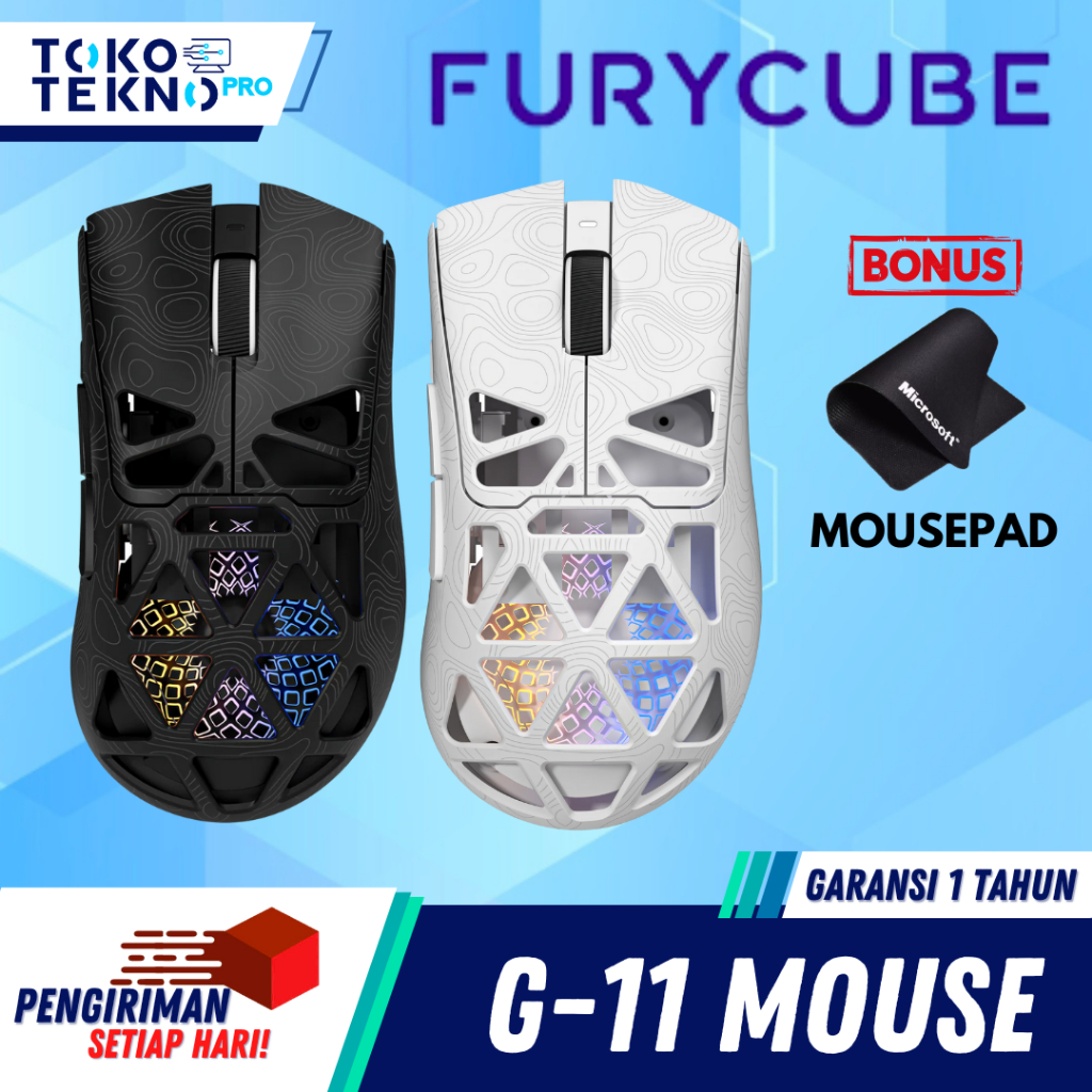 Jual Furycube G11 / G-11 Ultra Lightweight Wireless Gaming Mouse ...