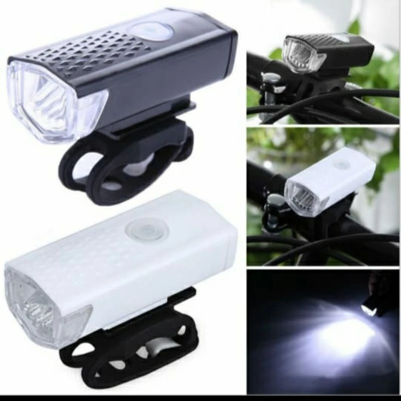 Jual Lampu Sepeda Depan LED Super Terang Bias dan Sorot Waterproof USB ...