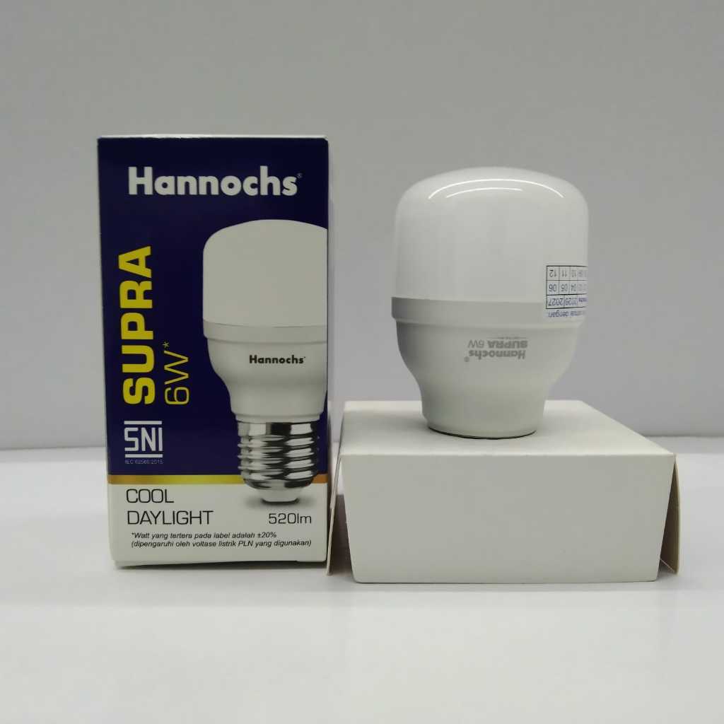 Jual Hannochs Supra Bohlam Bola Lampu LED 6 Watt Cahaya Putih Murah Terang Garansi | Shopee ...