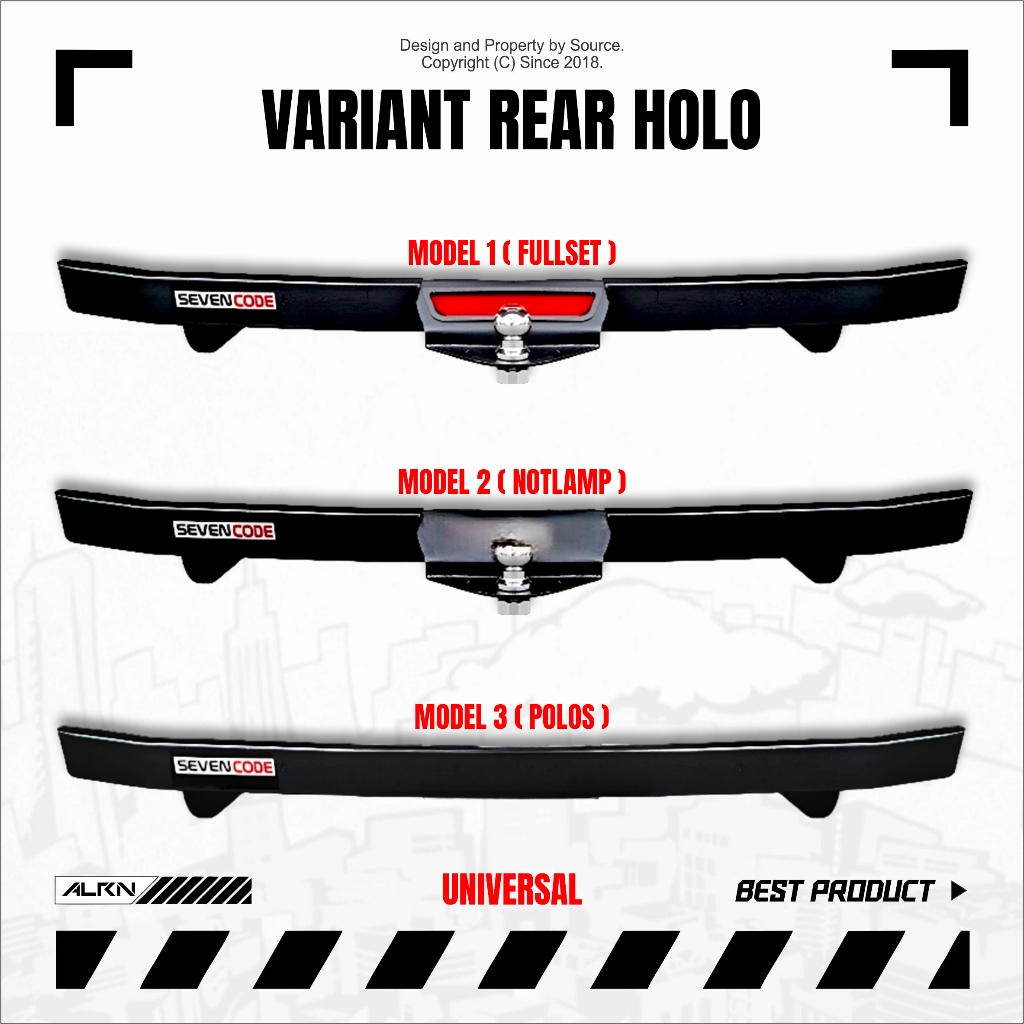 Jual REAR BUMPER GUARD HOLO - TOWING PENGAMAN BELAKANG BY SEVENCODE ...