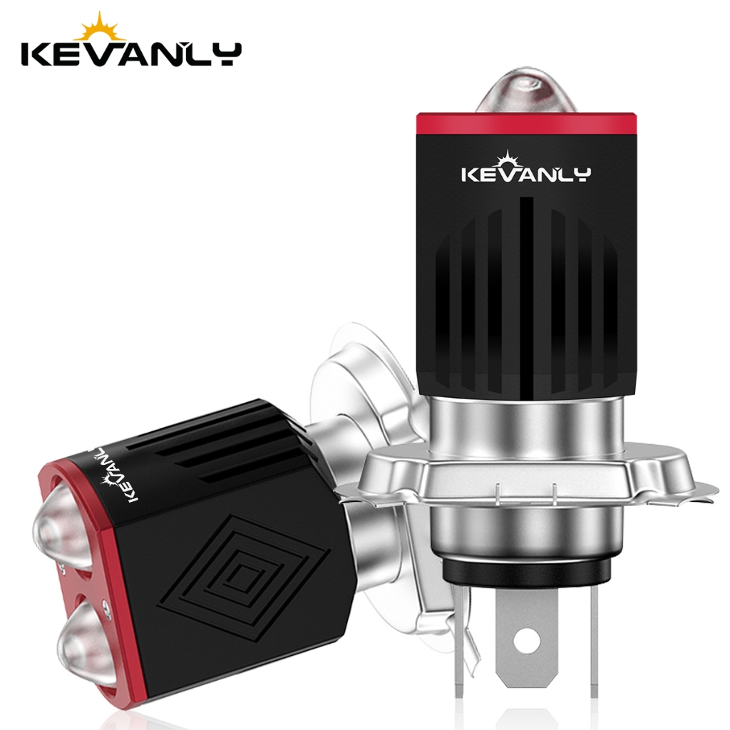 Jual KEVANLY 1 pcs H4 H6/BA20D CSP LED Lampu Depan Motor Lensa Ganda ...